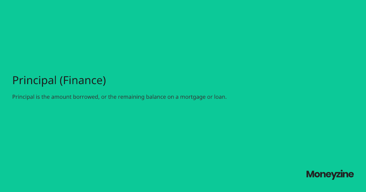 Principal (Finance)