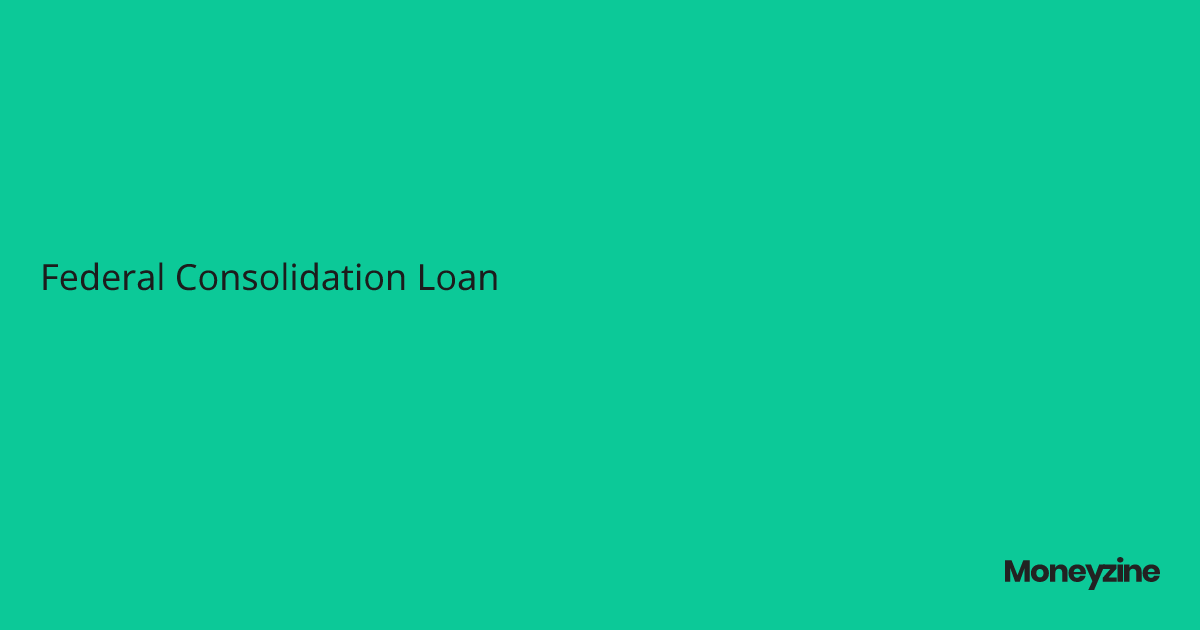 Federal Consolidation Loan