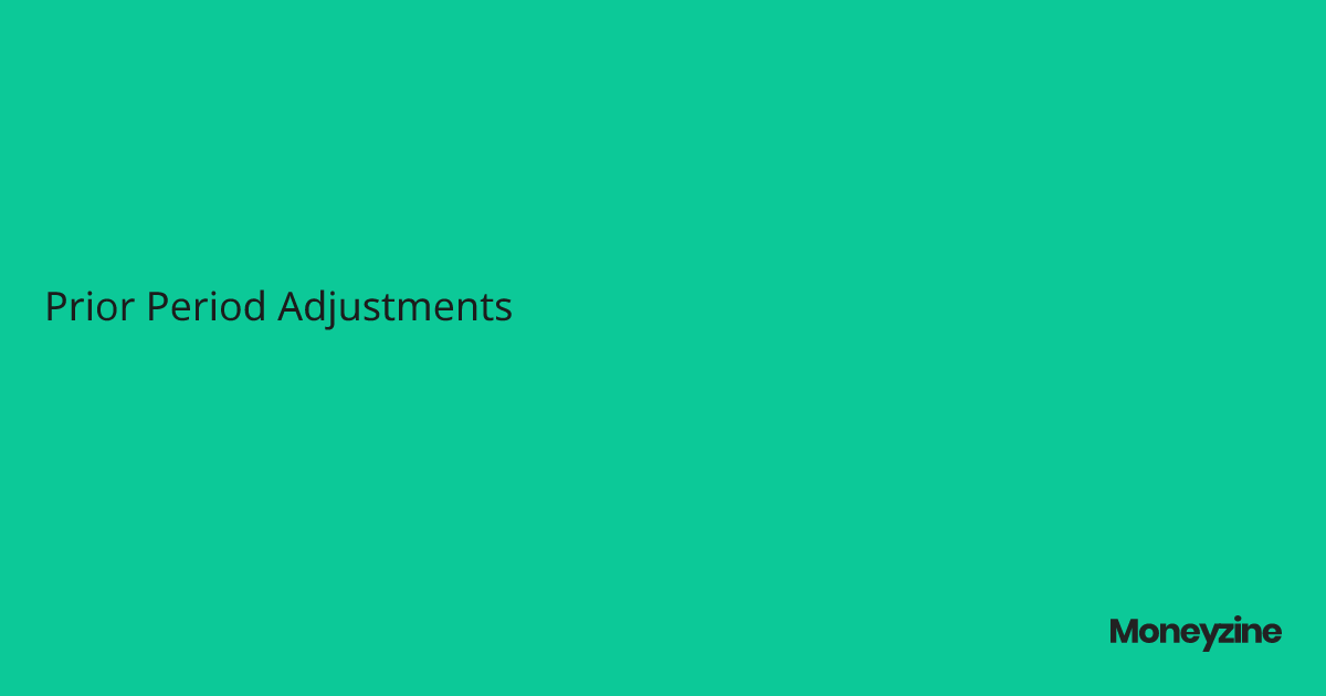 Prior Period Adjustments