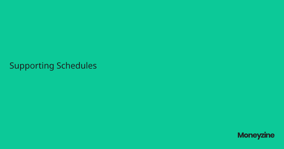 Supporting Schedules